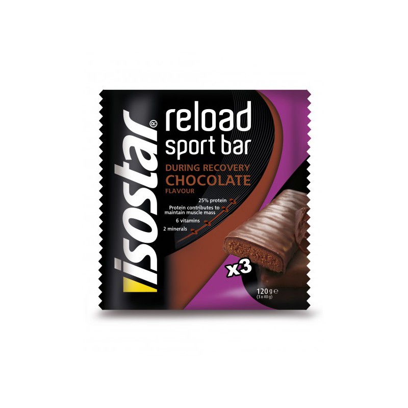 ISOSTAR RELOAD ENERGY BAR, 3X40 g Aventuria